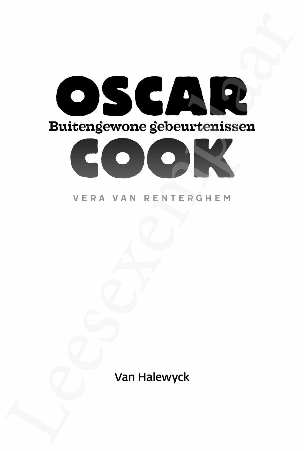 Oscar Cook: Buitengewone gebeurtenissen - V. Van Renterghem