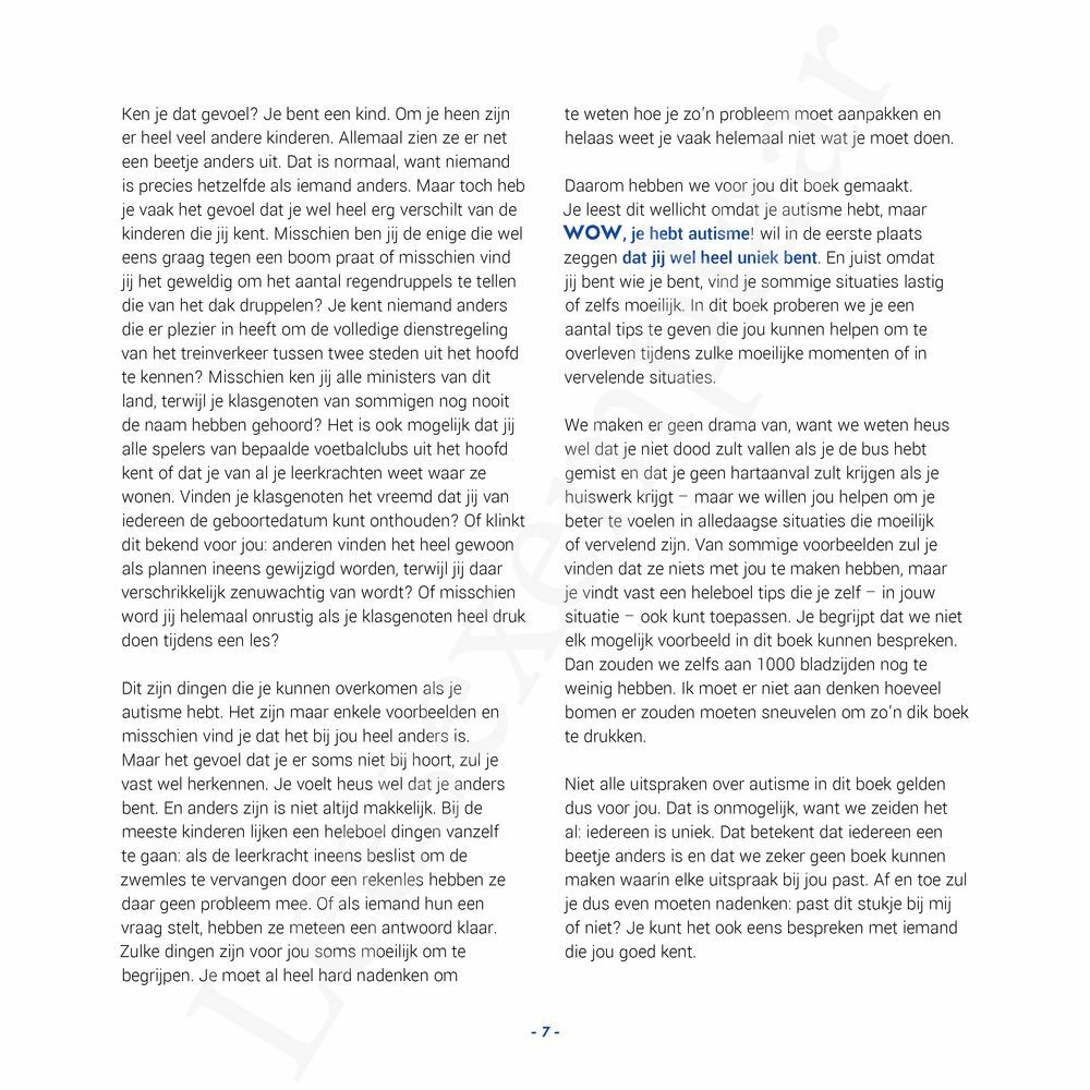 WOW! Ik heb autisme – Pelckmans