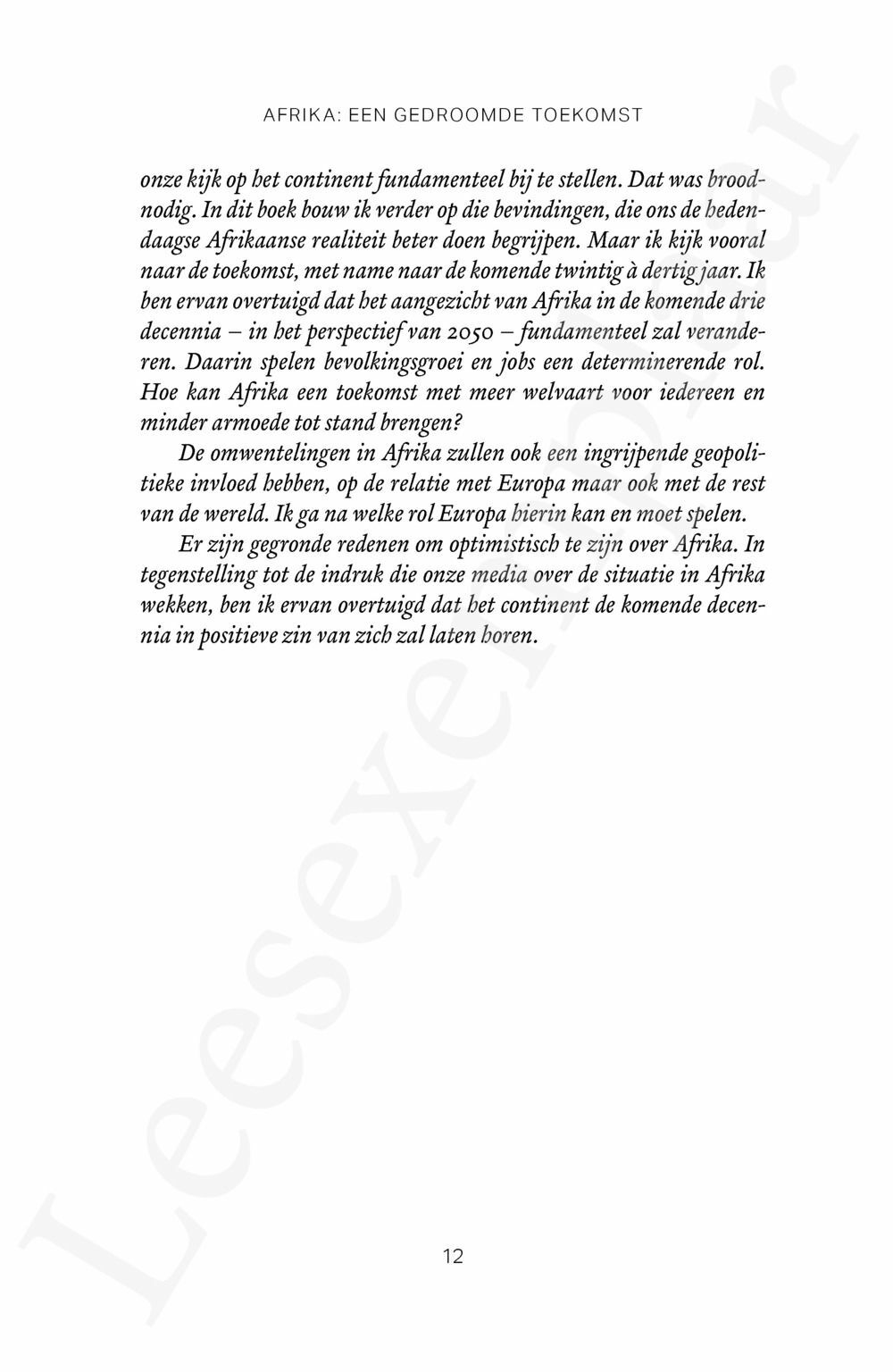 Afrika: een gedroomde toekomst – Pelckmans