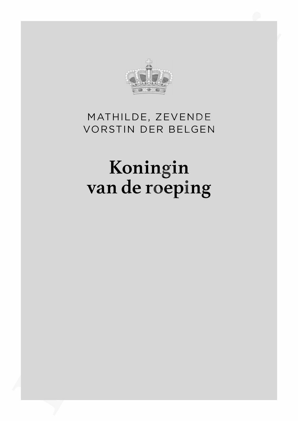 De macht van Mathilde – Pelckmans