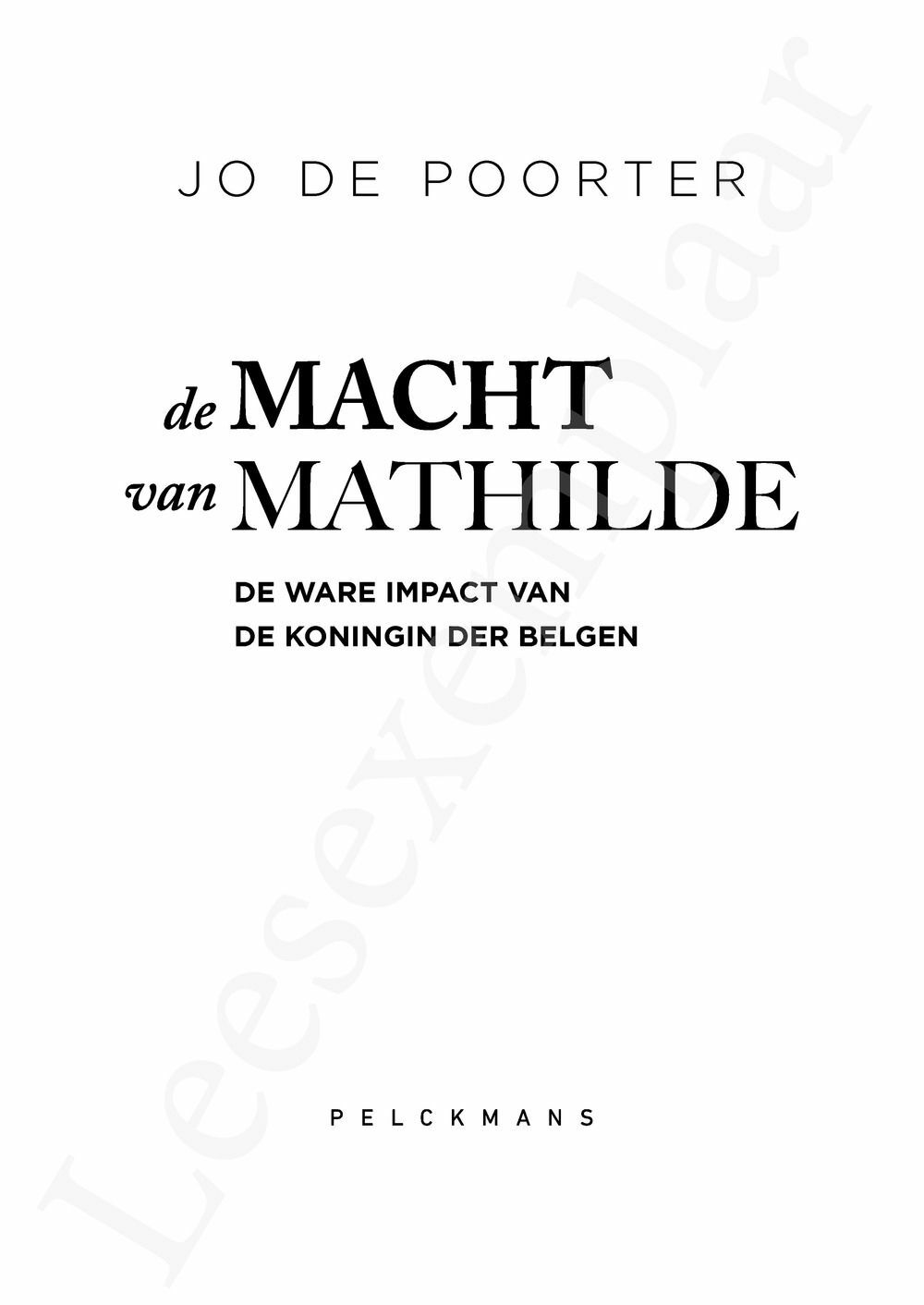 De macht van Mathilde – Pelckmans