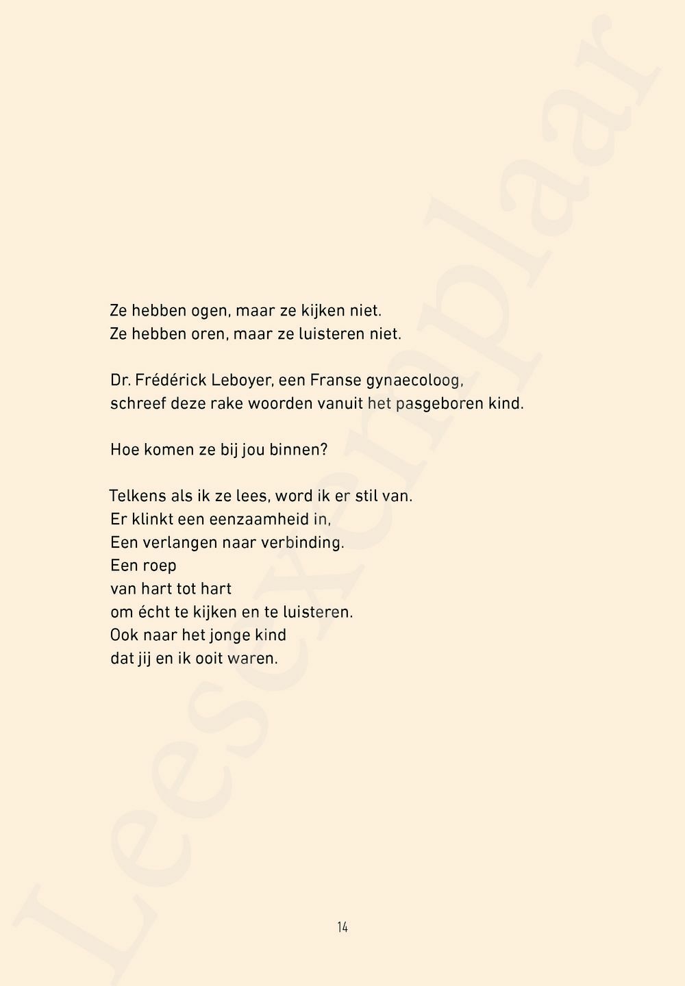 Van Hart tot Hart. Inspiratie vanuit het jonge kind – Pelckmans