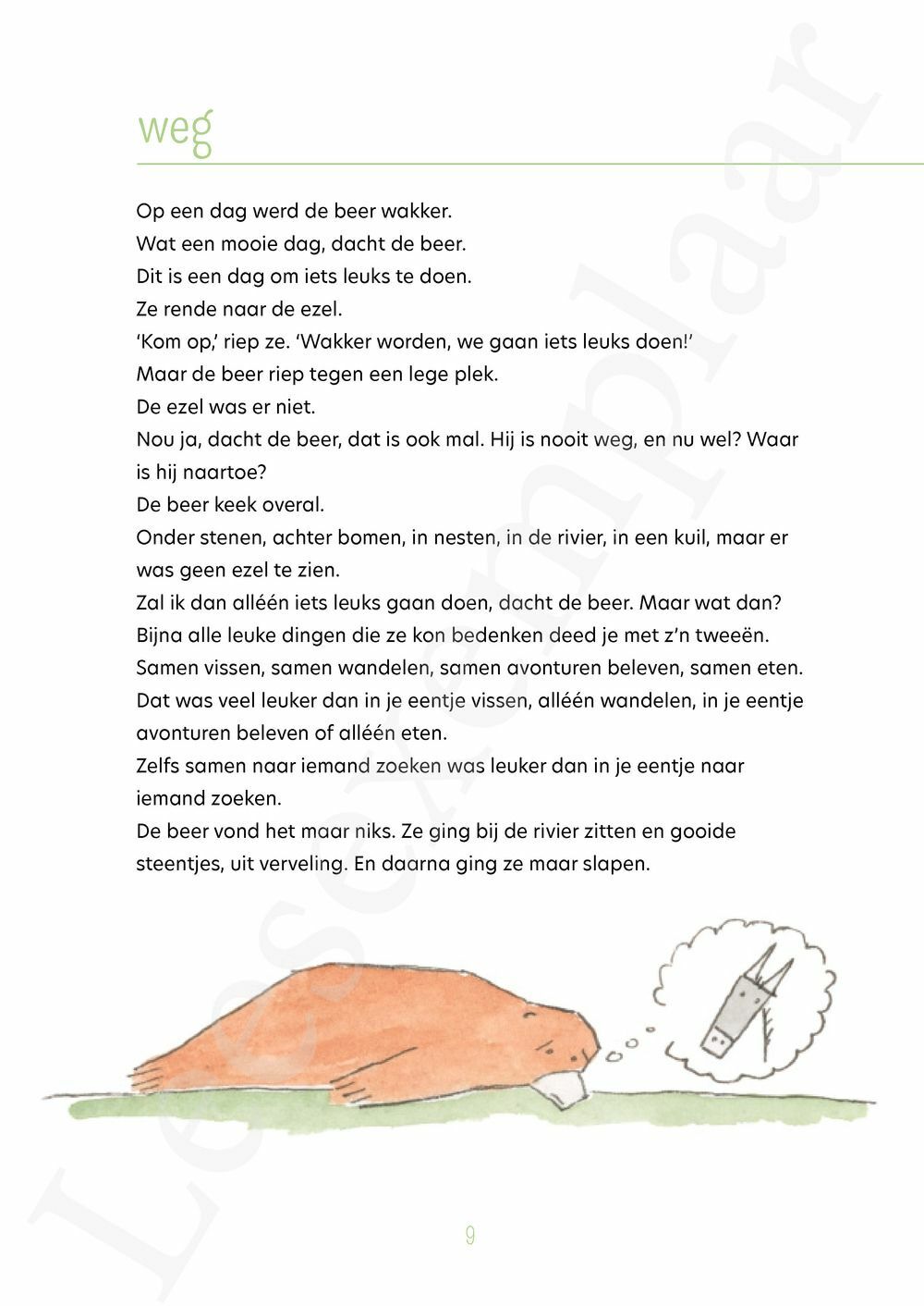 Luister naar de ezel en de beer – Pelckmans