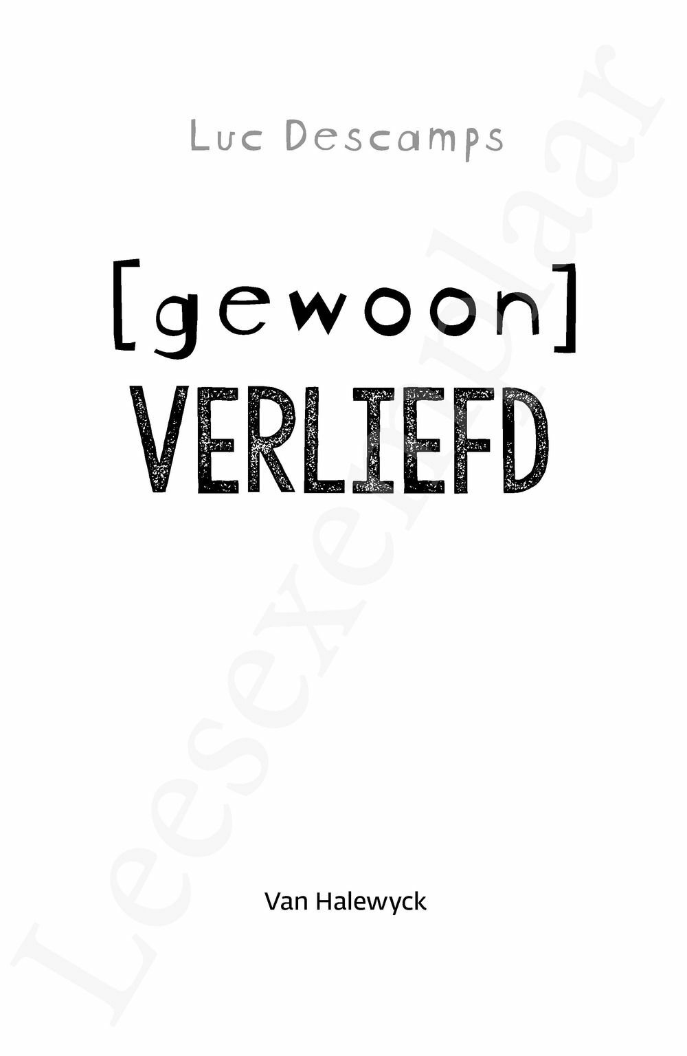 Gewoon verliefd - Luc Descamps | Pelckmans