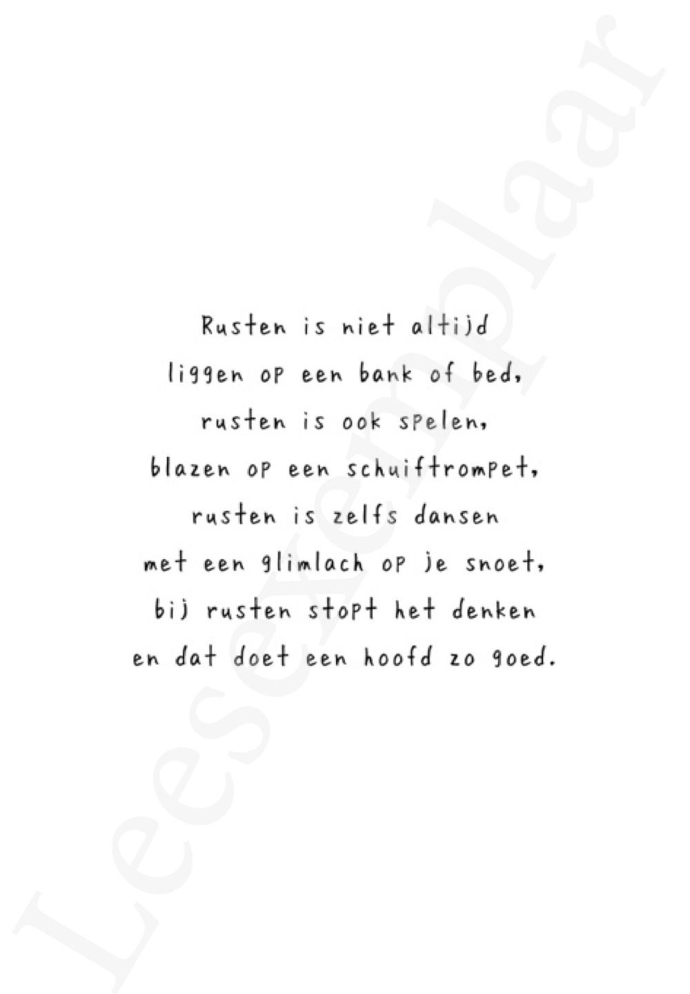 Een handjevol RUST - Liz is More | Pelckmans