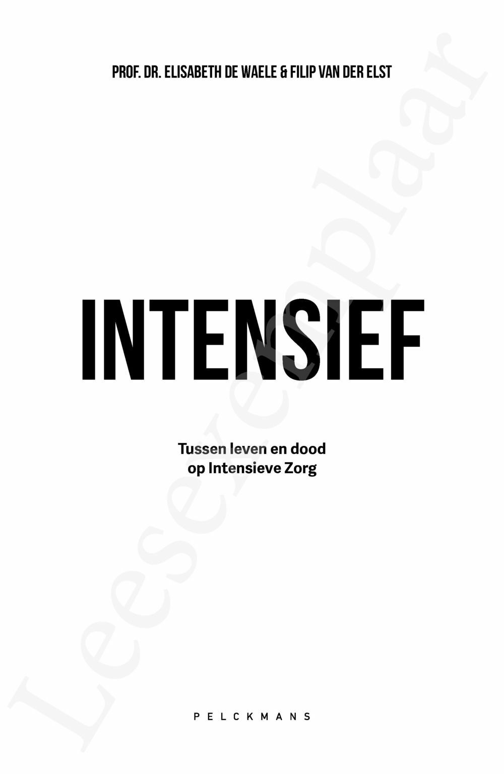 INTENSIEF – Pelckmans